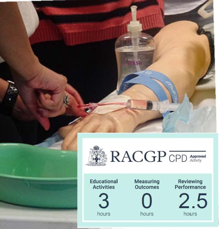 IV Cannulation Workshop – CPD Accredited Workshop – ARIMGSAS